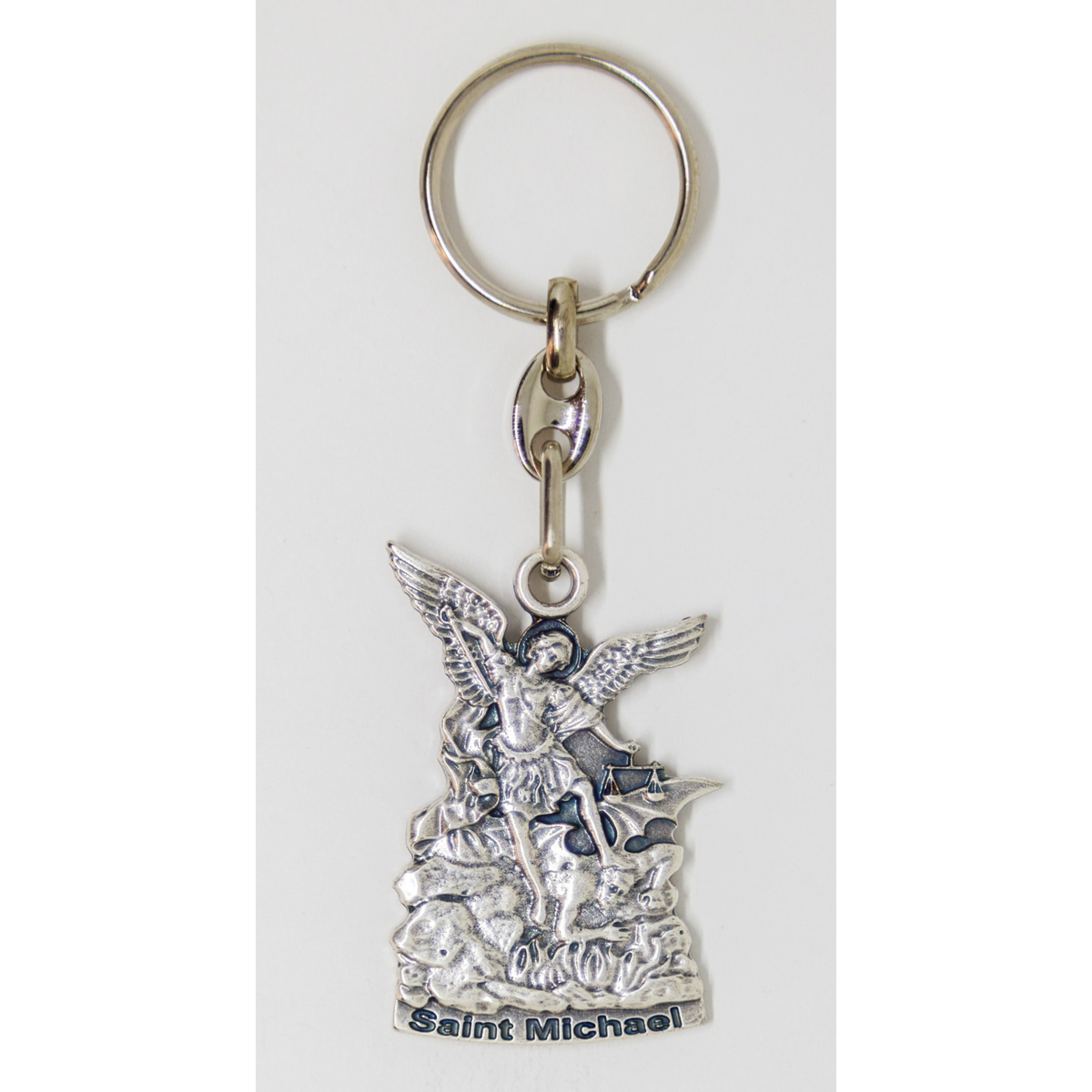 Saint Michael keychain, Wholesale christian religious keychains